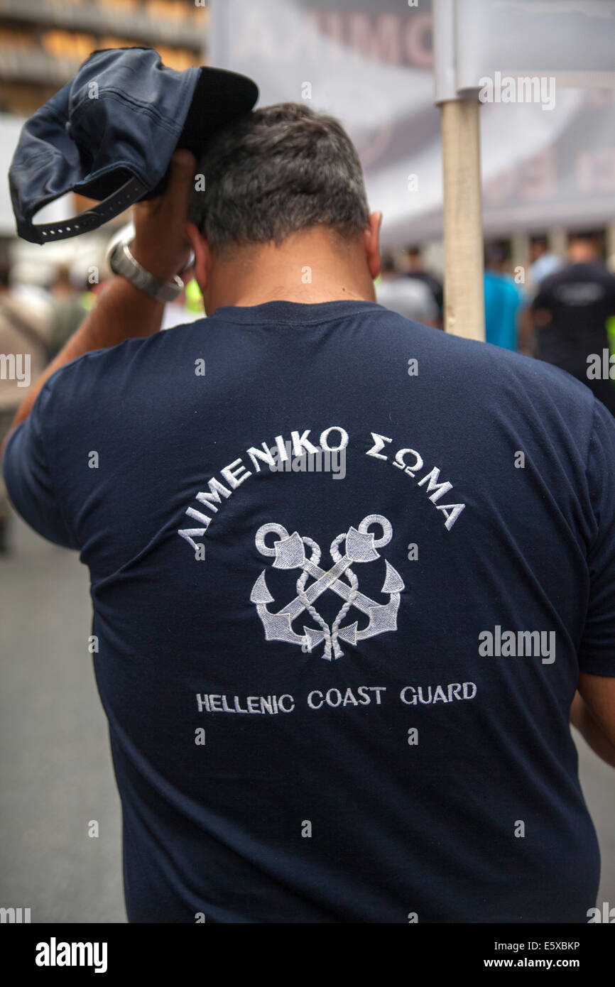 Greek Navy officer protests. Greece wide protest of Greek Police and ...