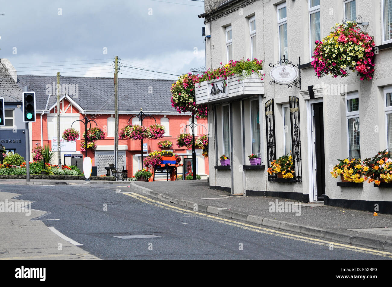 Ballymena, Northern Ireland. 7th Aug 2014 - Village of Ahoghill with ...