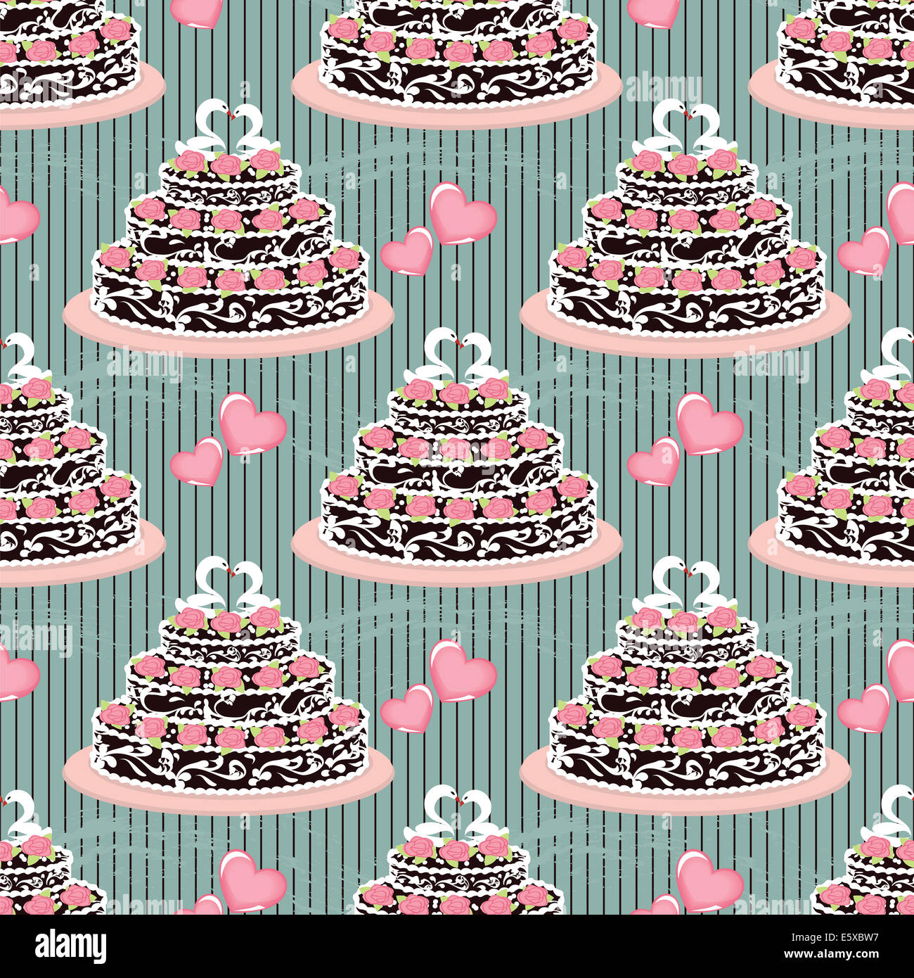 Seamless pattern cakes for holiday Stock Photo - Alamy