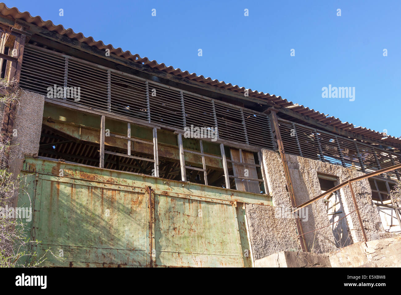 old factory abandoned coal processing Stock Photo - Alamy