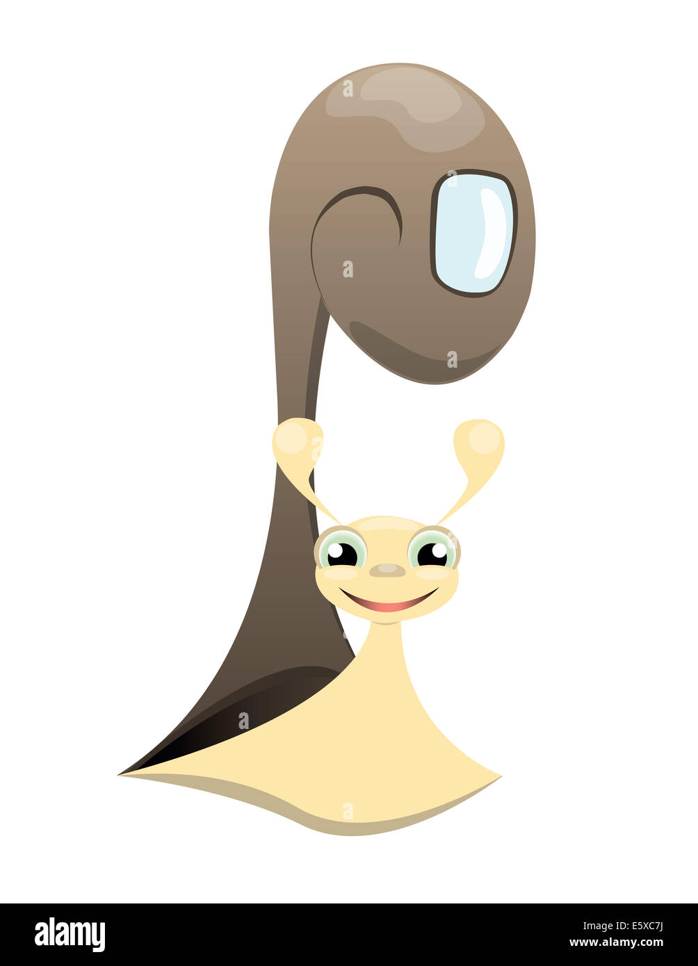 Cartoon illustration cute snail shell Cut Out Stock Images & Pictures ...