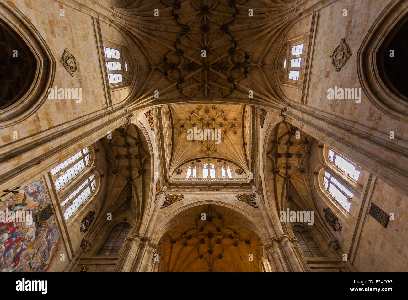 Wide angle view from the architectural structure of the central nave in ...