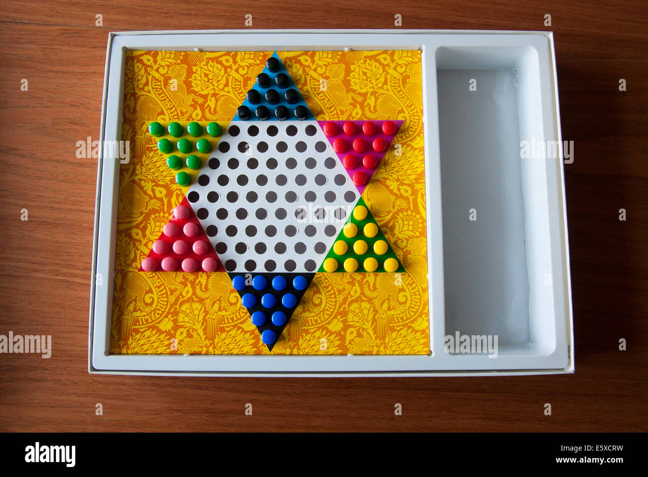 Chinese Checkers Board Game Stock Photo - Alamy