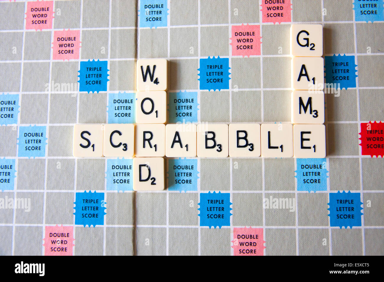 Scrabble Board Game Stock Photo - Alamy