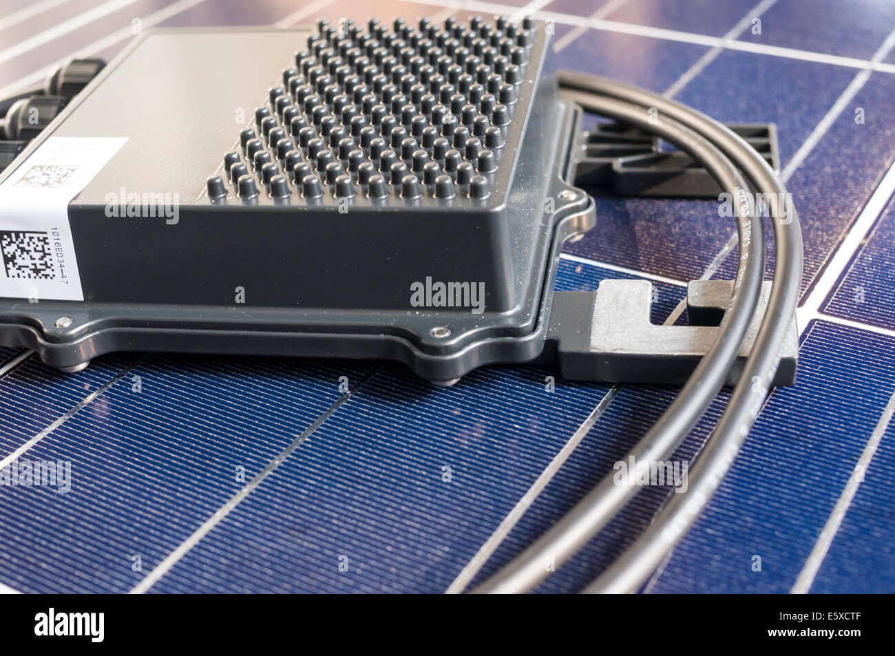 photovoltaic technology, power optimizing modules Stock Photo - Alamy