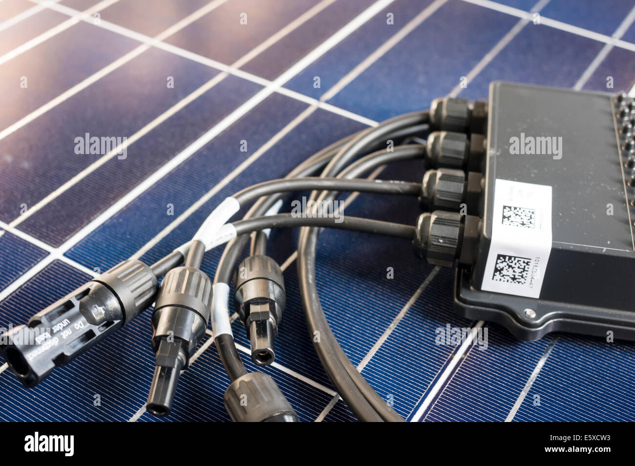 photovoltaic technology, power optimizing modules Stock Photo - Alamy