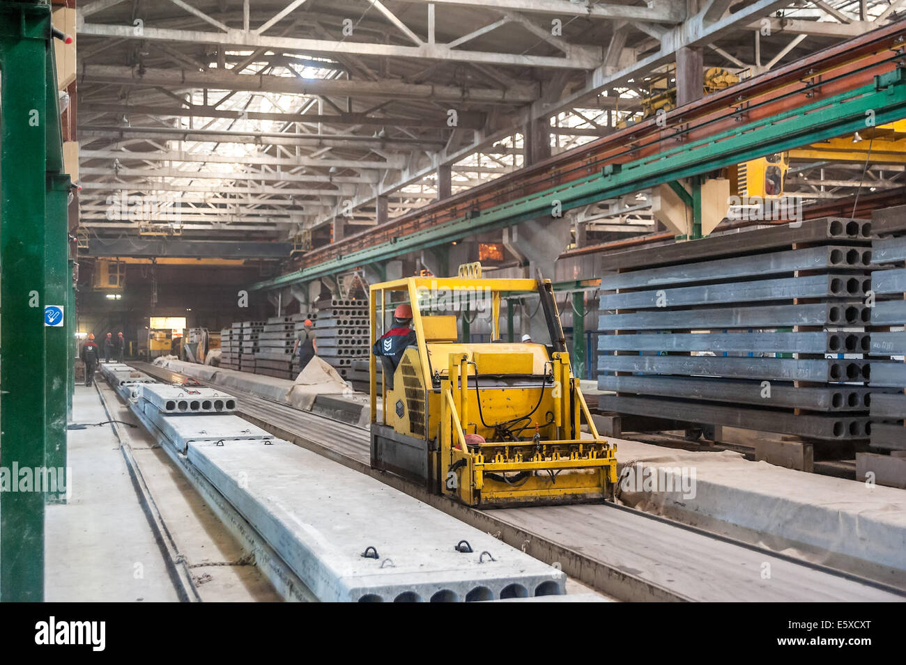 Block making department at construction factory Stock Photo - Alamy