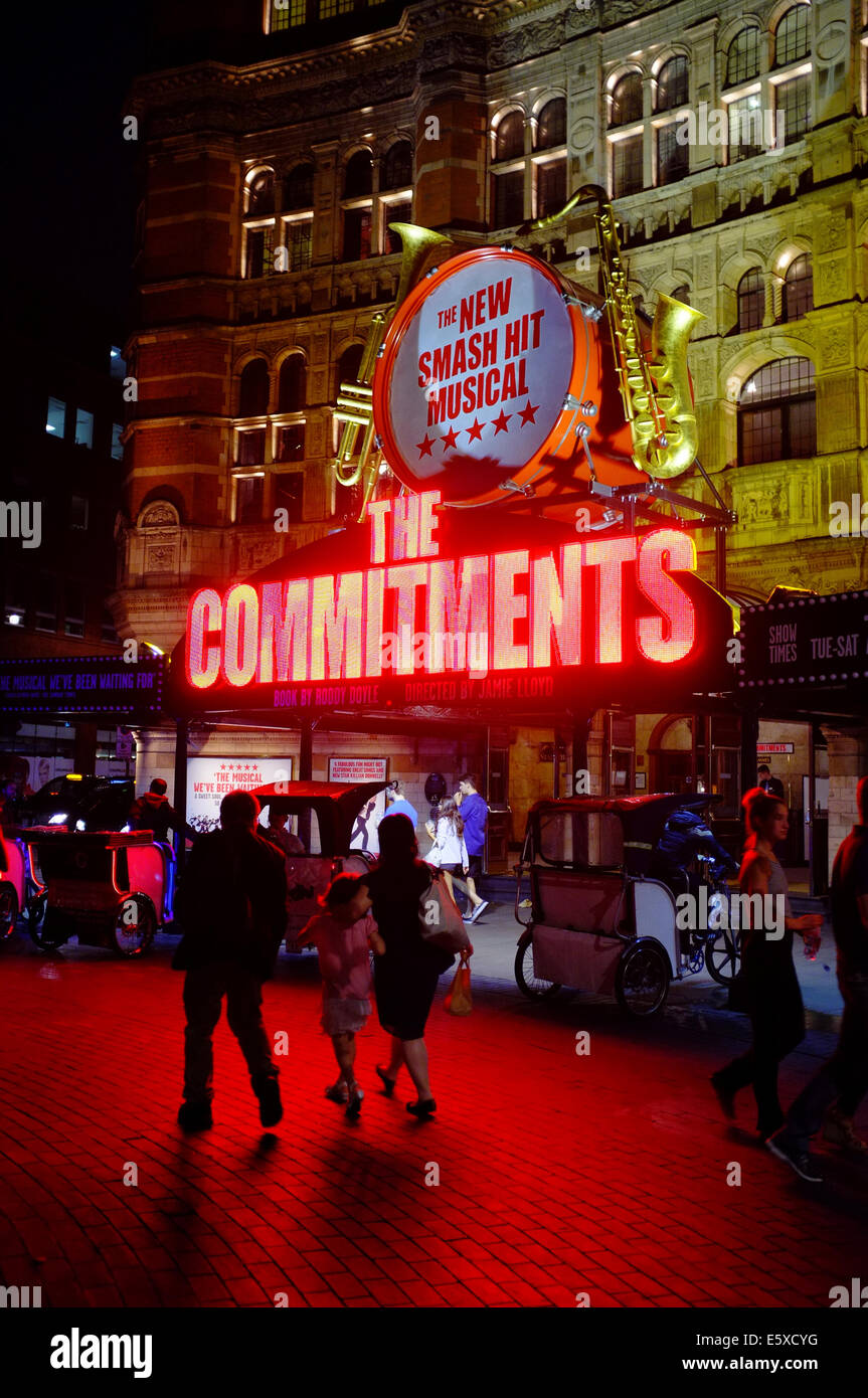 Family in front of Palace Theatre showing The commitments musical ...