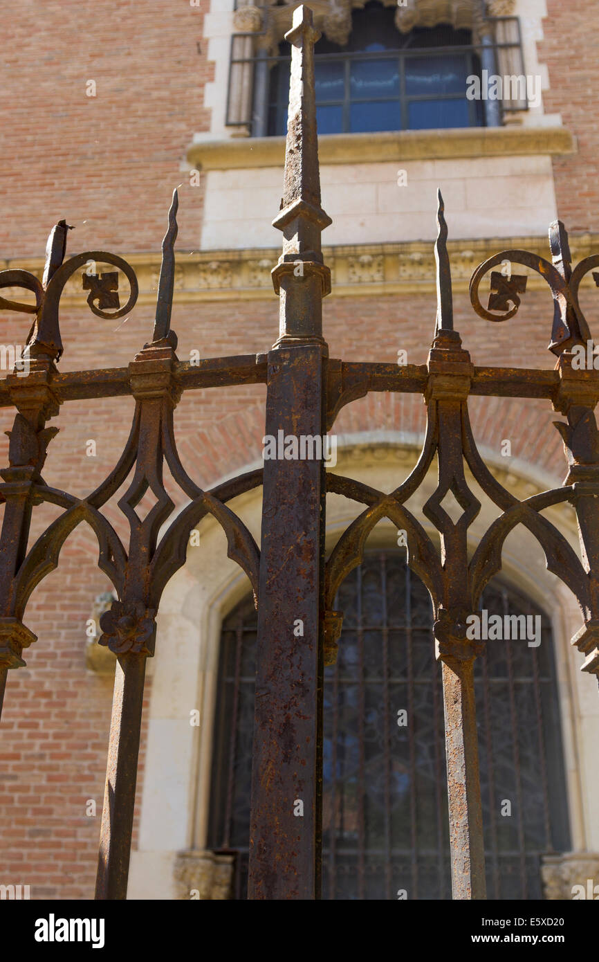 old highly decorated iron gate Stock Photo - Alamy