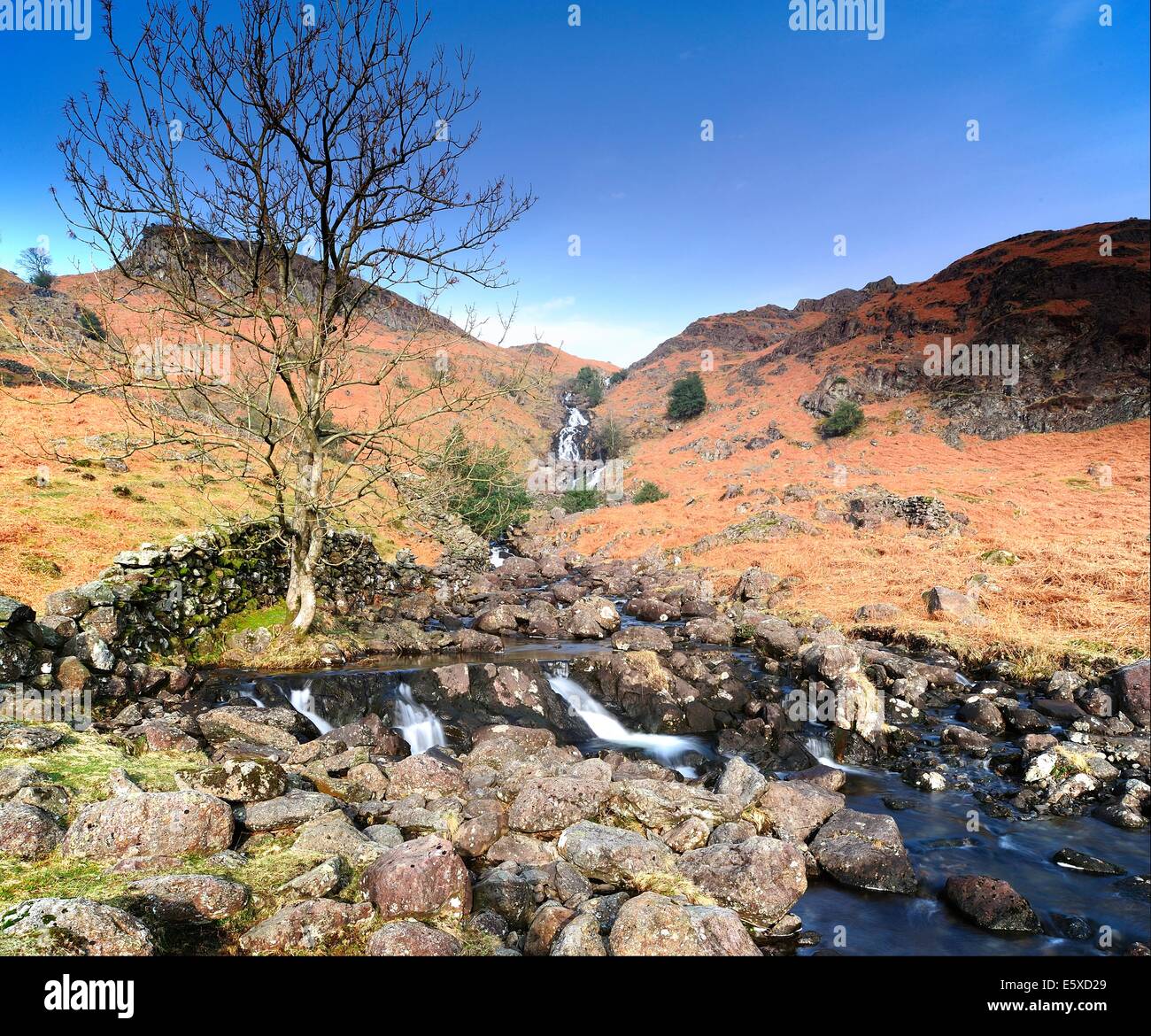 Sour Milk Gill Waterfall Stock Photo - Alamy