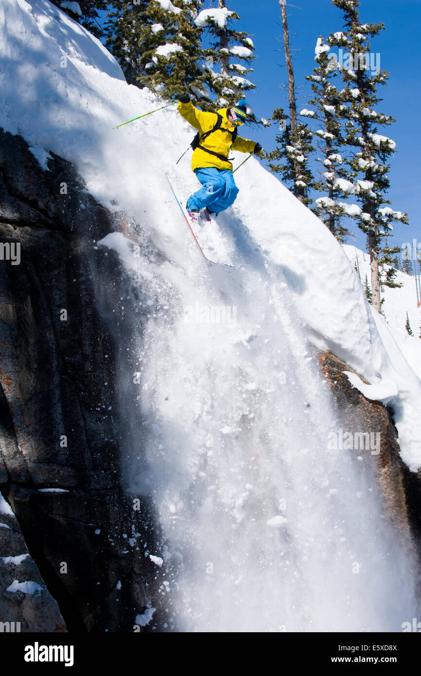 Dash Longe skiing at Brighton, Salt Lake City, Utah Stock Photo - Alamy