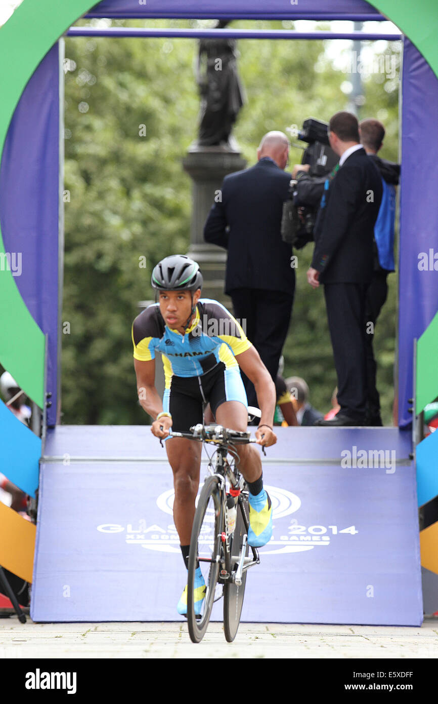 Jay Major of Bahamas in the Cycling Time Trial at the 2014 Commonwealth ...