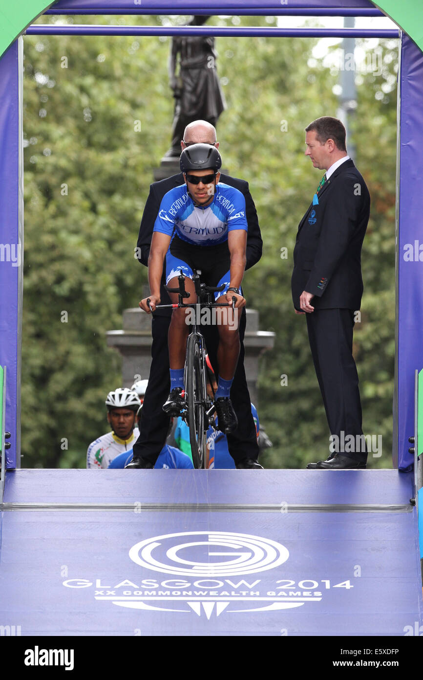 Dominique Mayho of Bermuda in the Cycling Time Trial at the 2014 ...