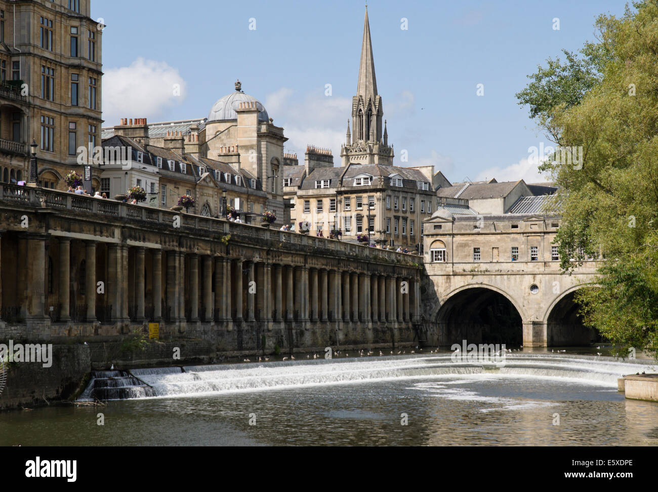 Bath Somerset England UK Pulteney Bridge, Grand Parade and River Avon ...