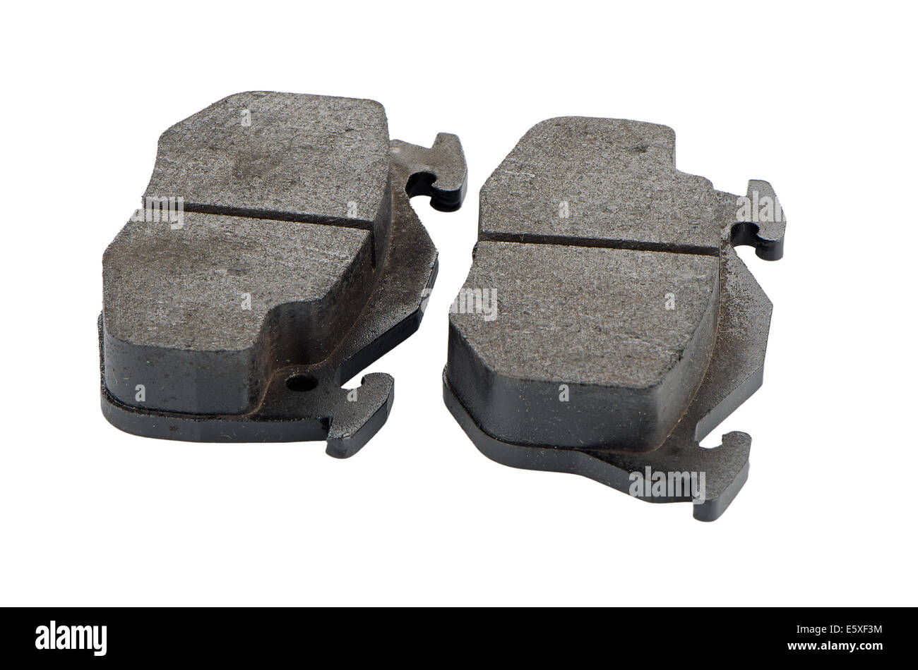 Car brake pads on white reflective background Stock Photo - Alamy