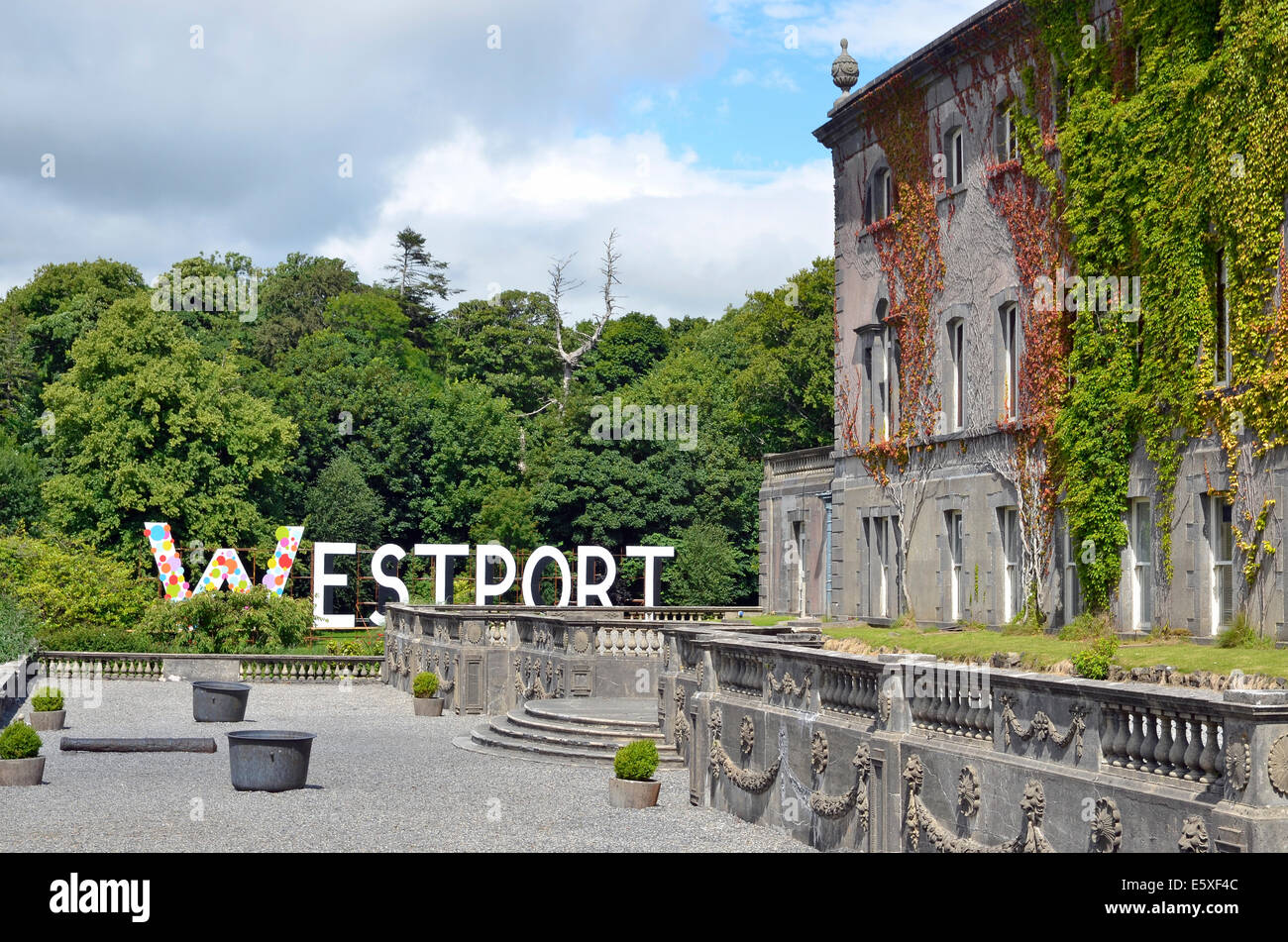 Westport House and gardens, a tourist attraction in Westport, County ...