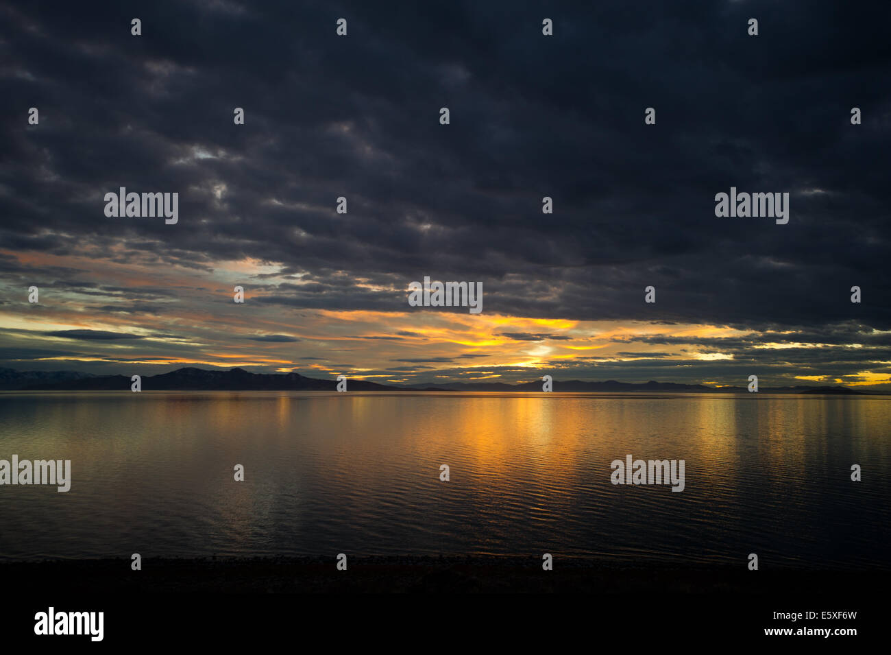 Scenic sunset at Antelope Island, Salt Lake City, Utah Stock Photo - Alamy