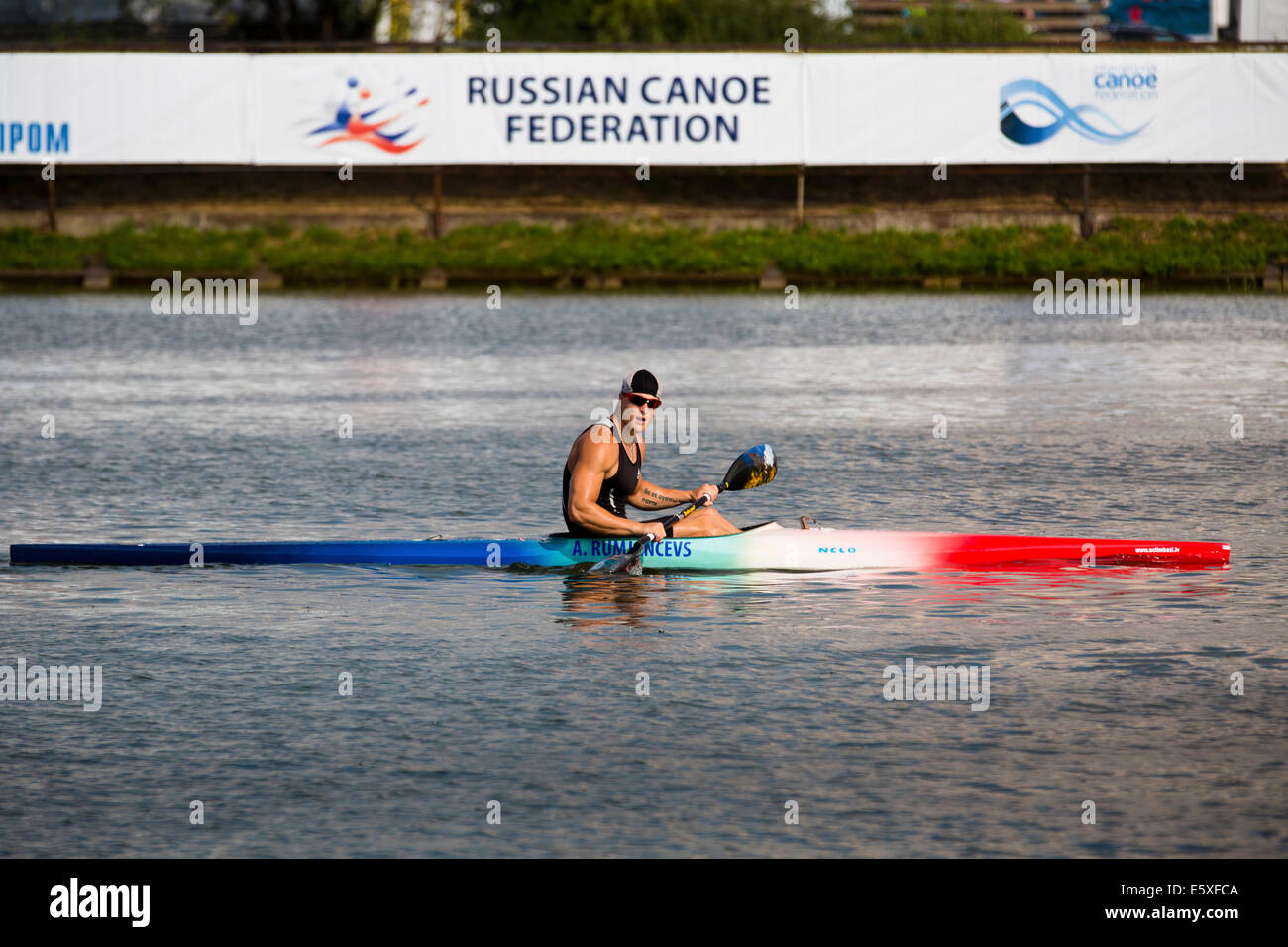 Moscow, Russia. 6th Aug, 2014. First day of the ICF Canoe Sprint World ...