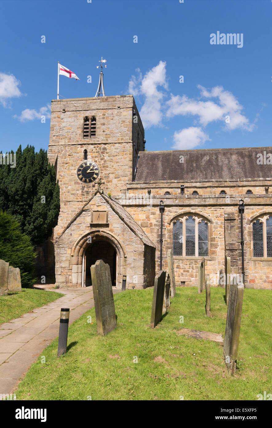 St Mary's Church, Ponteland, Northumberland, north east England, UK ...