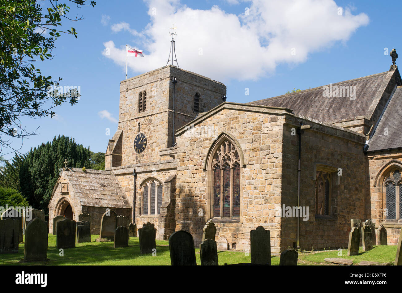 St Mary's Church, Ponteland, Northumberland, north east England, UK ...