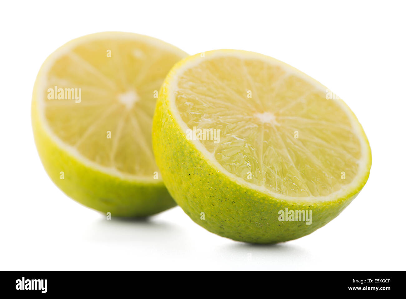 Fresh green lime isolated on white background Stock Photo - Alamy