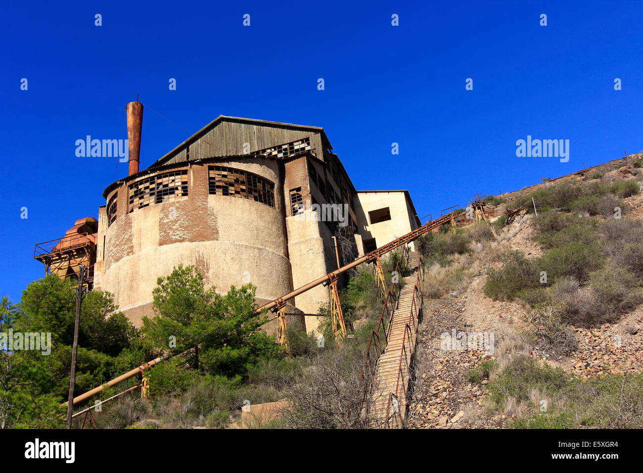 old factory abandoned coal processing Stock Photo - Alamy