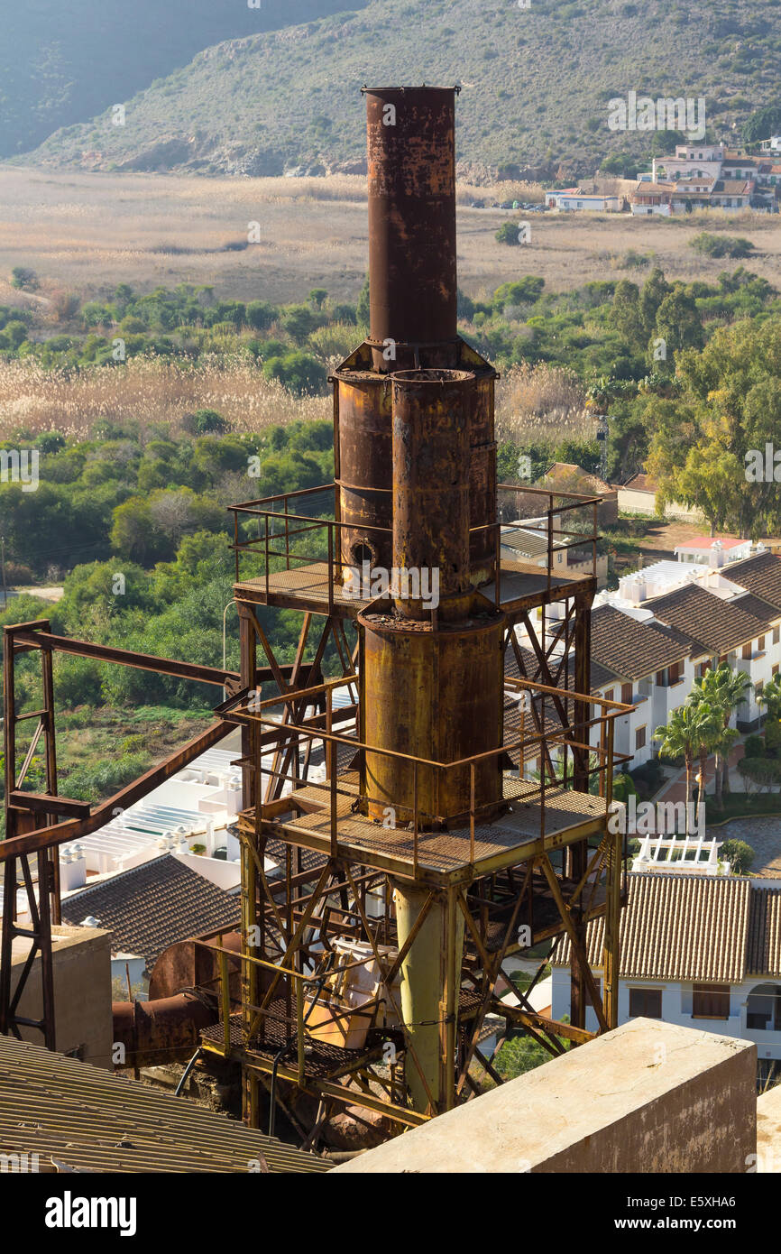 Rusty fireplace an abandoned Stock Photo - Alamy
