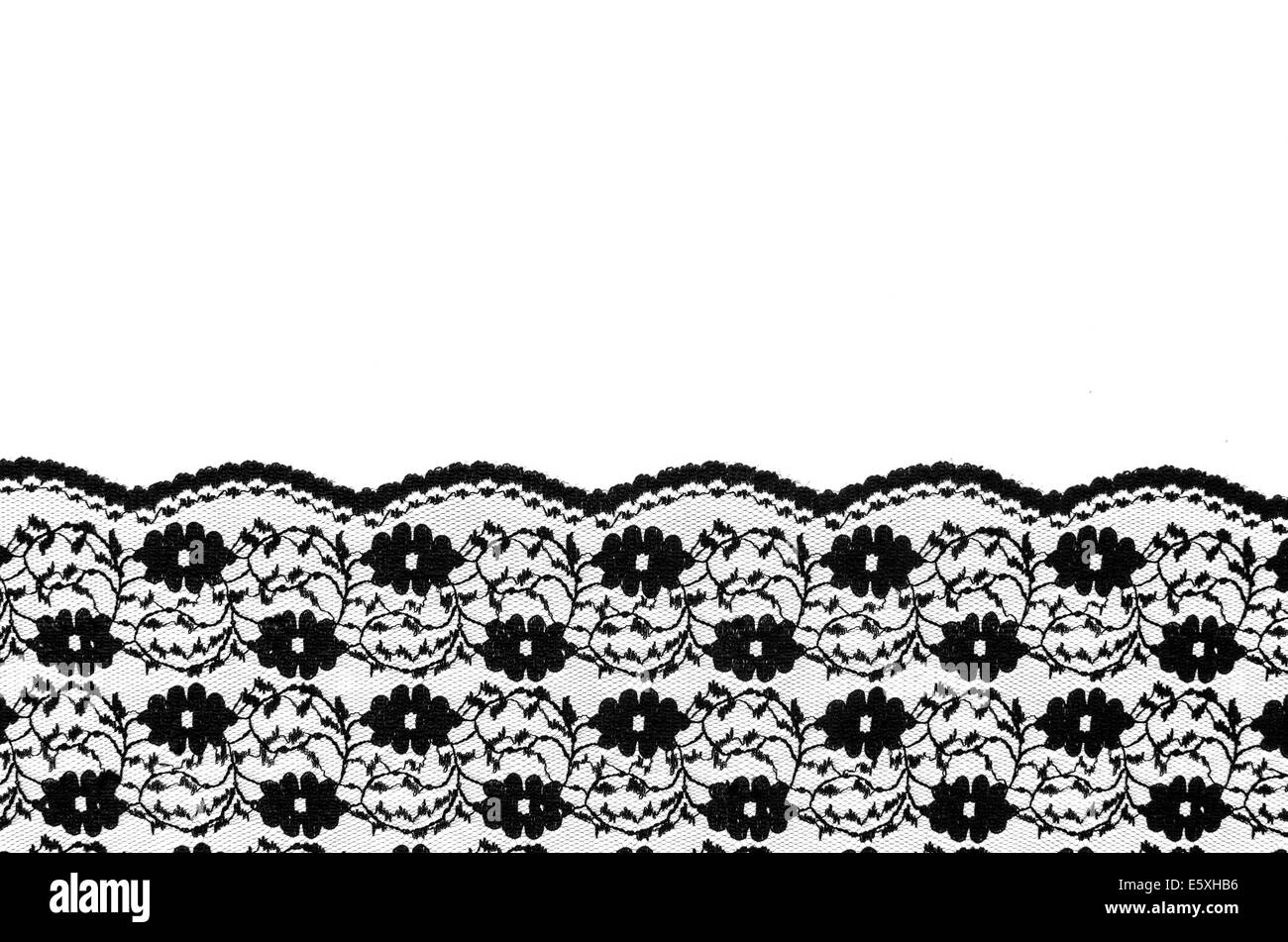 Black lace border hi-res stock photography and images - Alamy