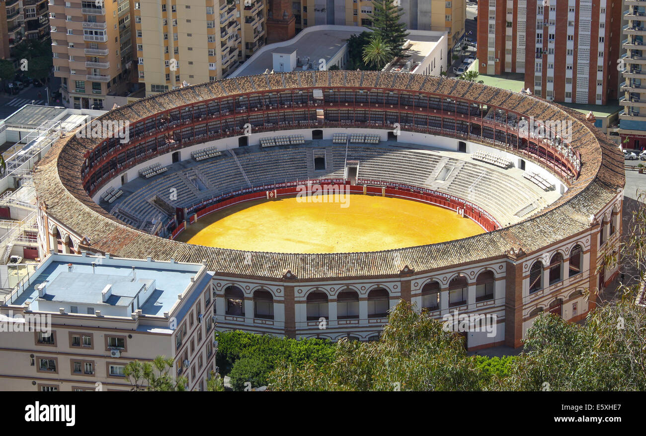 famous bullring in Malaga, Spain Stock Photo - Alamy