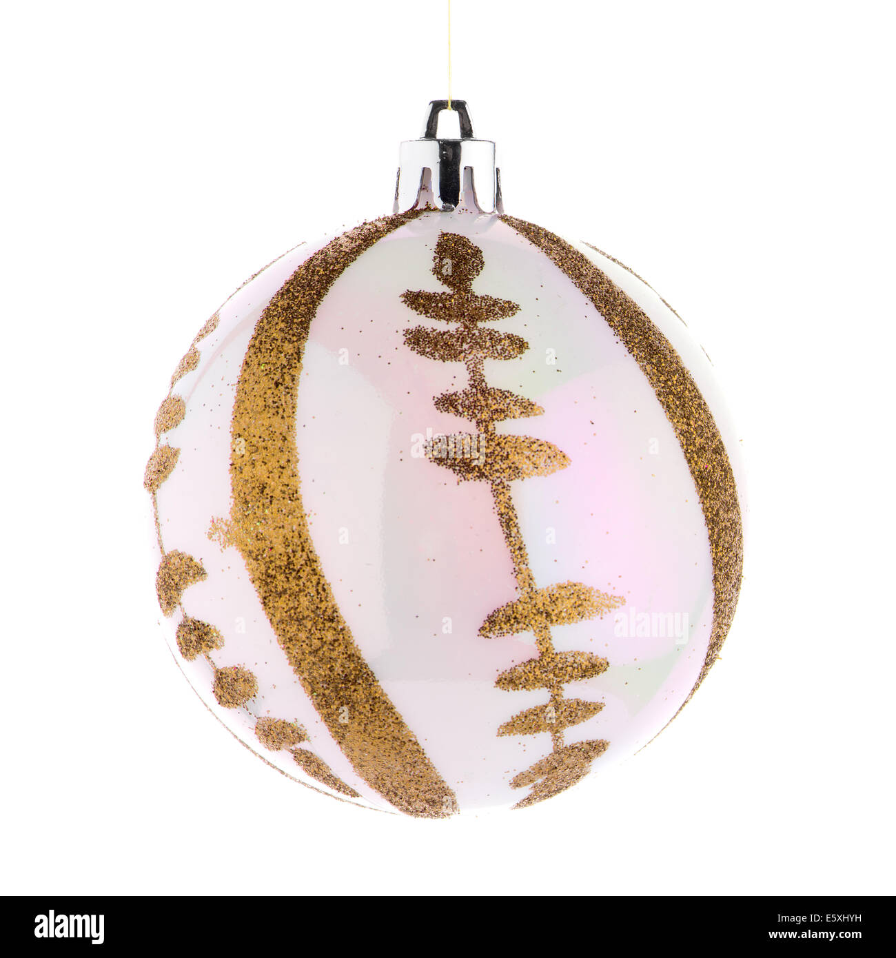 Christmas ball isolated on white background Stock Photo - Alamy