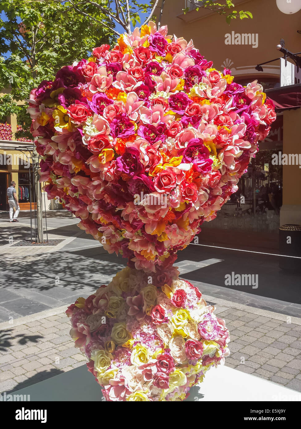 figure full of flowers Stock Photo - Alamy