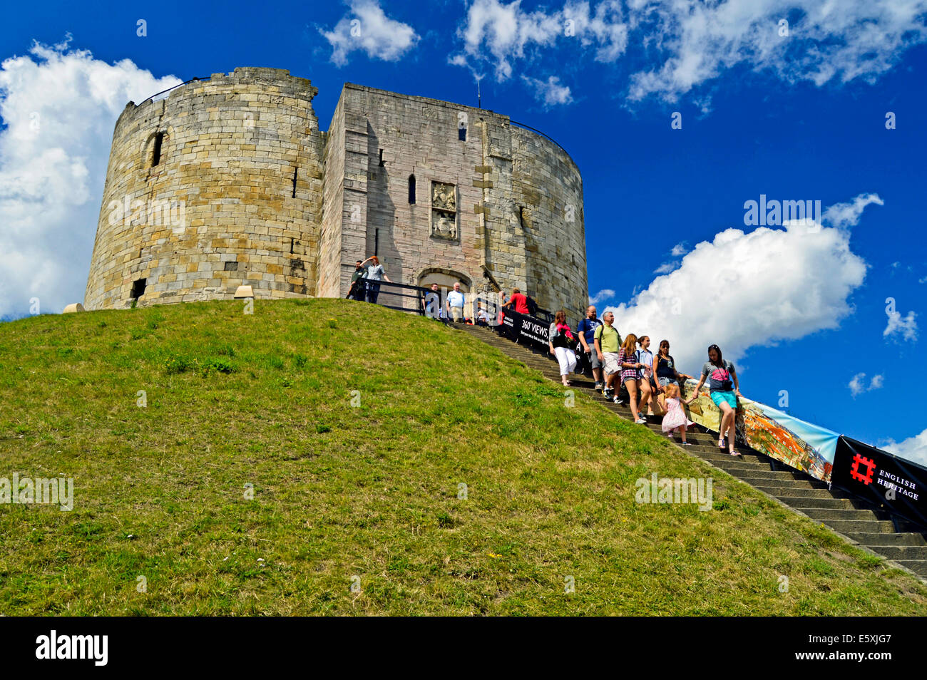 Clifford's Tower, part of York Castle, York, North Yorkshire, England ...