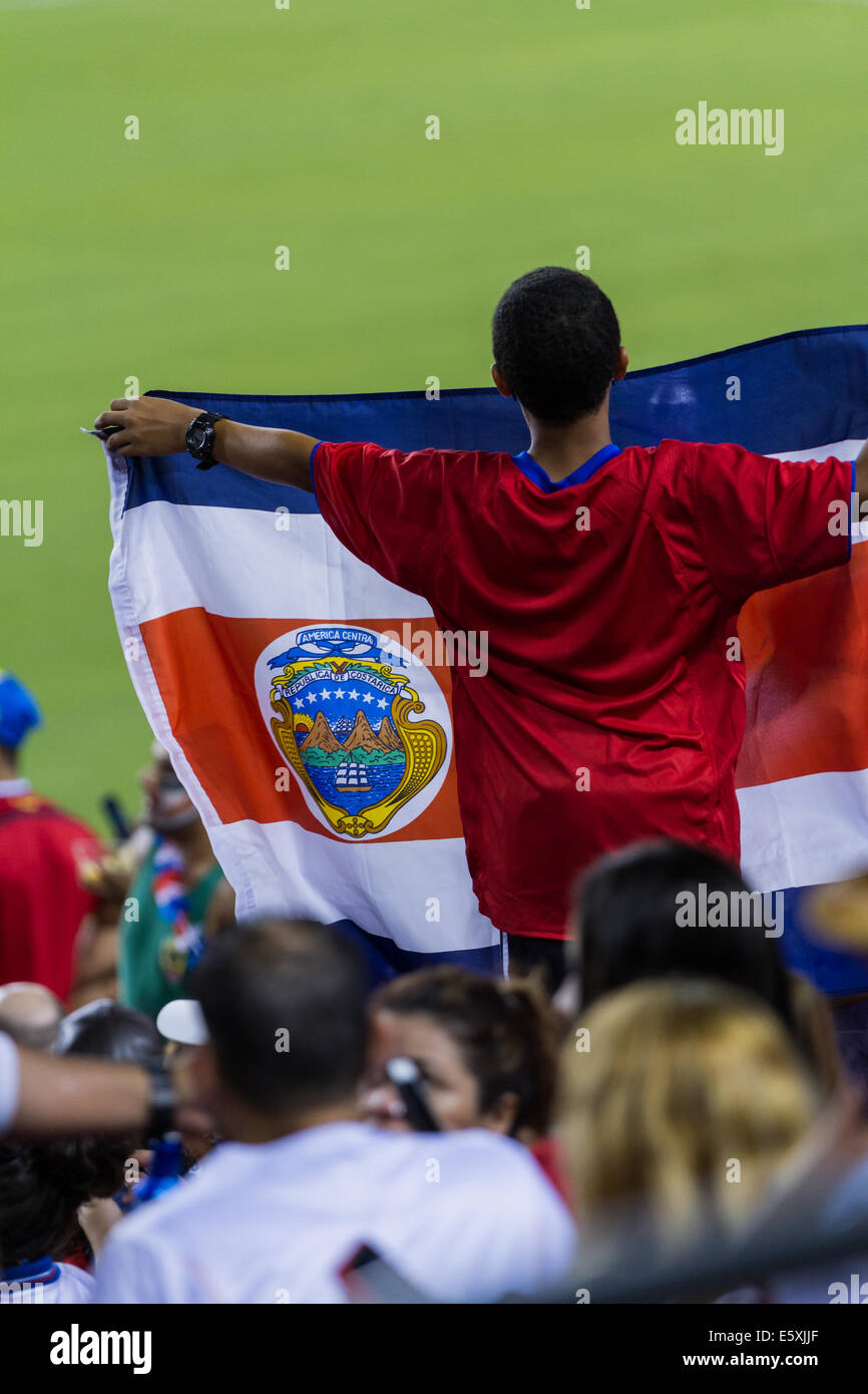 Tampa, Florida - June 02 : Costa Rican soccer fans cheering at the ...