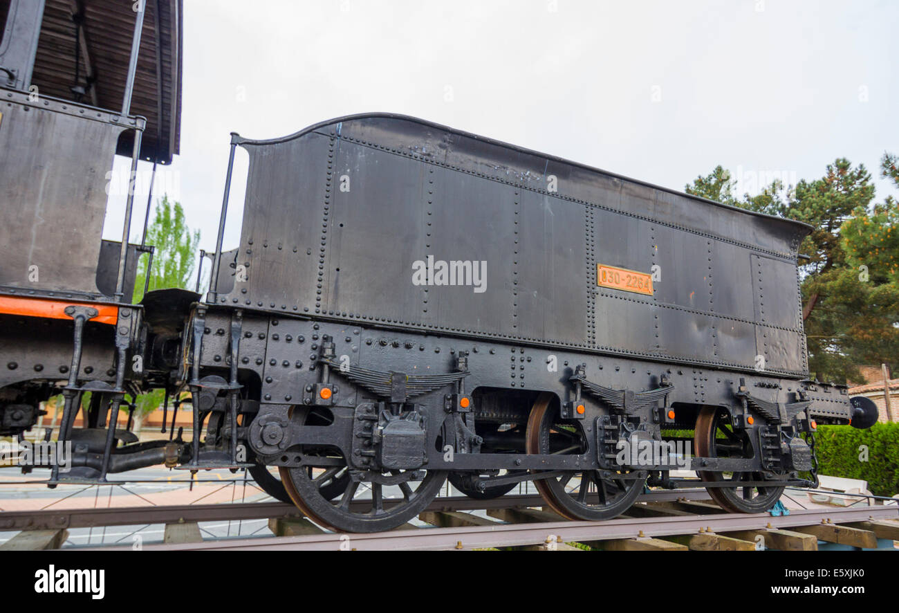 wagon of coal steam engine 1863 Stock Photo - Alamy