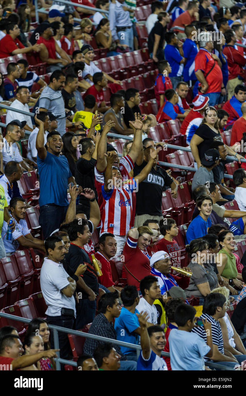 Tampa, Florida - June 02 : Costa Rican soccer fans cheering at the ...