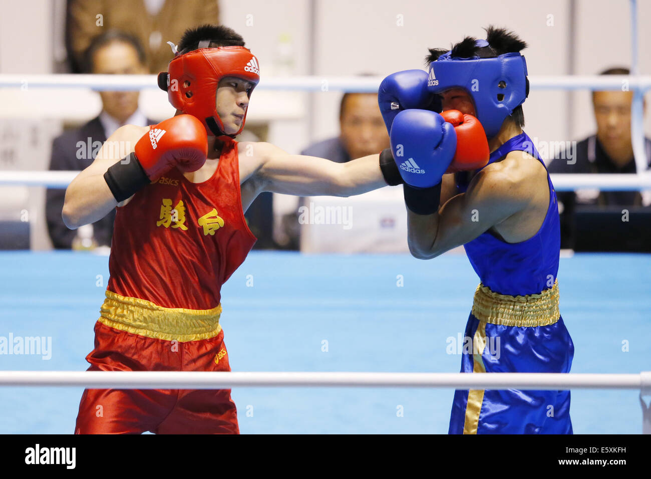 (L-R) Toshihiro Suzuki (Sundai Gakuen), Nobuhiro Hiranaka (Nanbu Norin ...