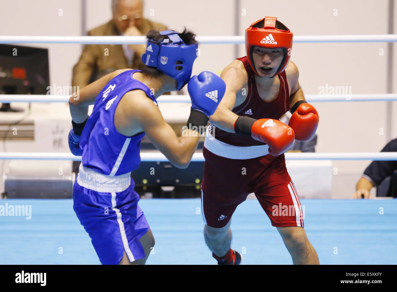 Ren Umemura (Konan Gijuku), August 7 2014 - Boxing : 2014 All-Japan ...
