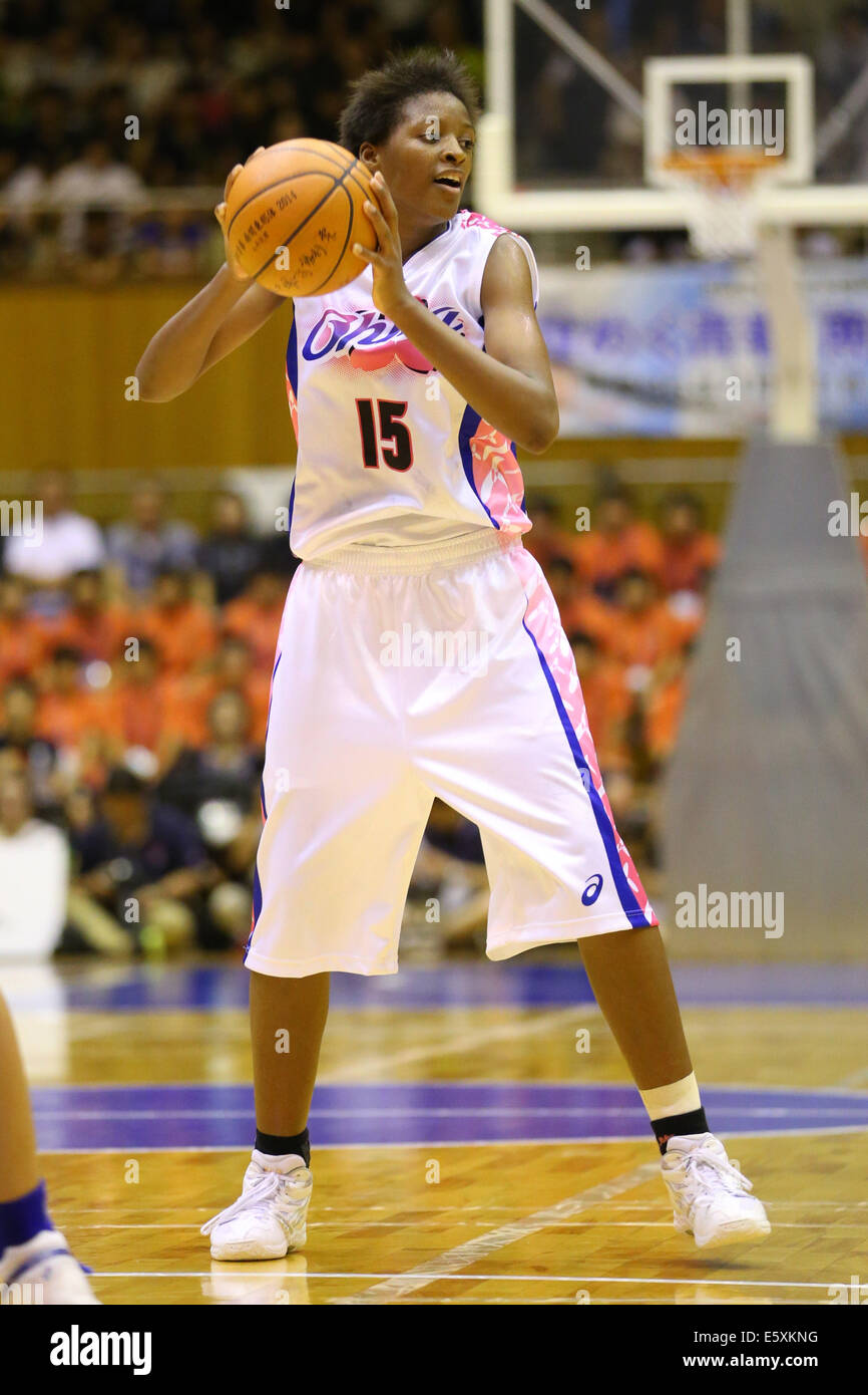 Yachiyo city gymnasium, Chiba, Japan. 7th Aug, 2014. Stephanie Mauri ...
