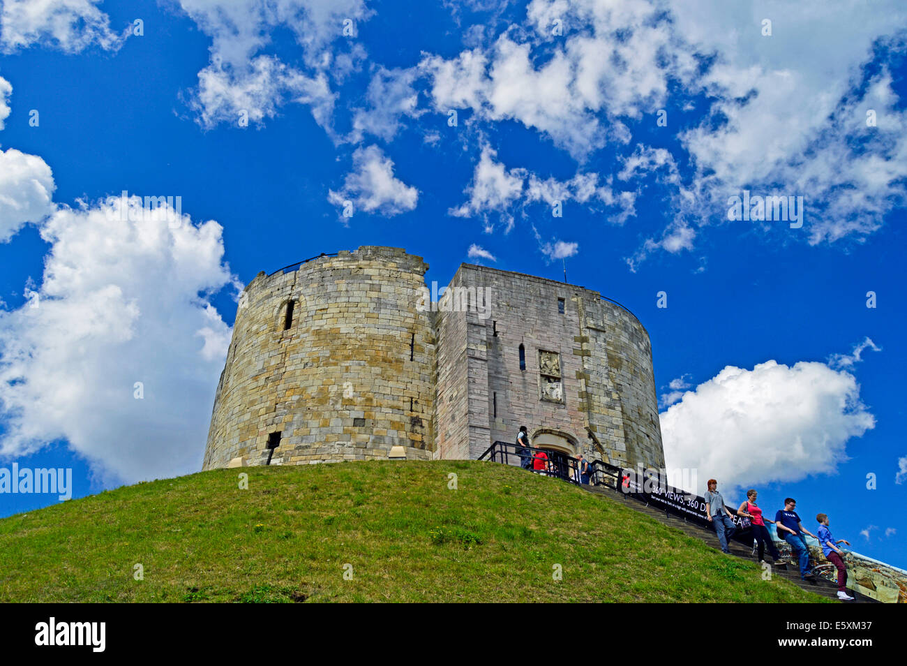 Clifford's Tower, part of York Castle, York, North Yorkshire, England ...