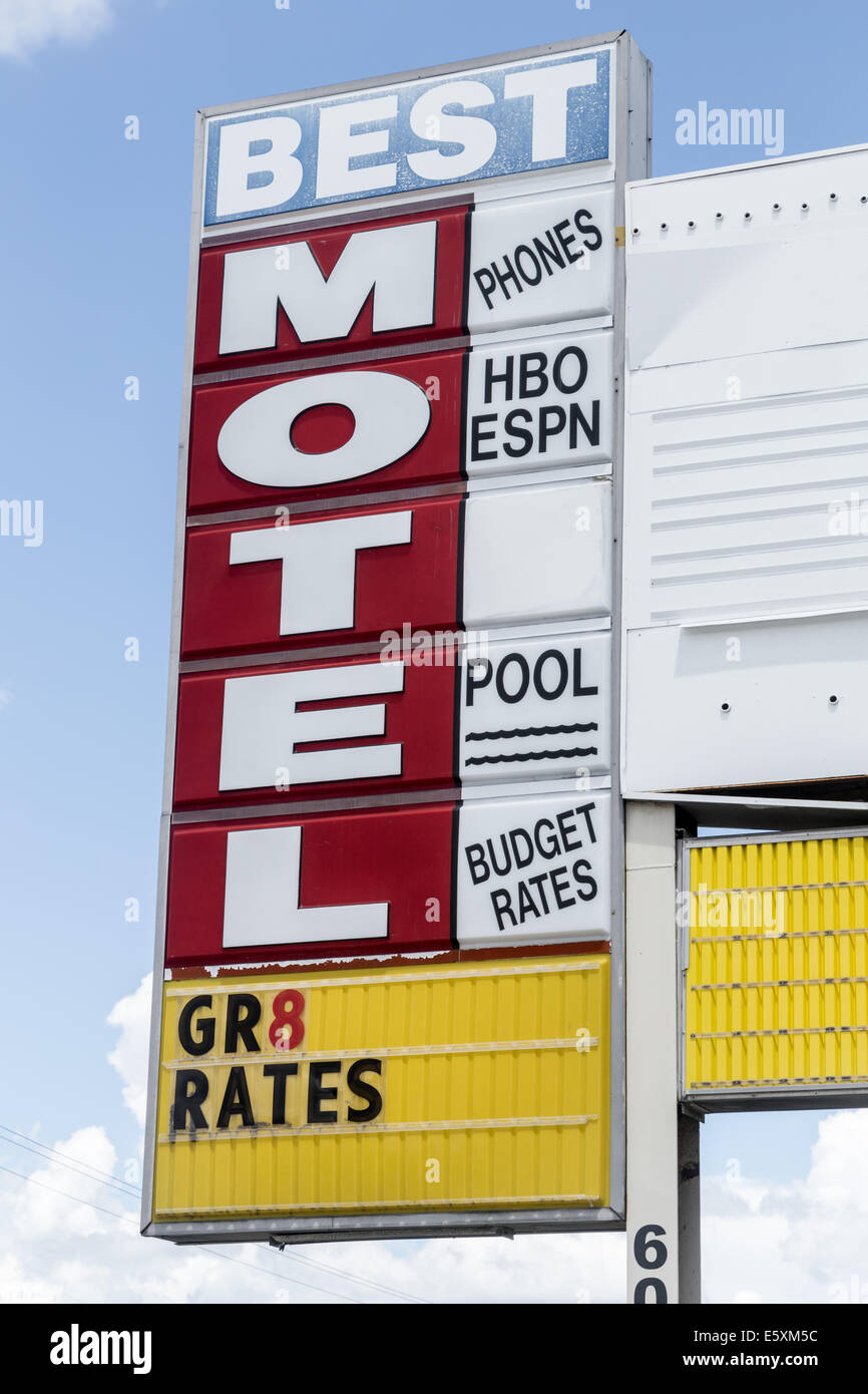 Vintage motel sign hi-res stock photography and images - Alamy