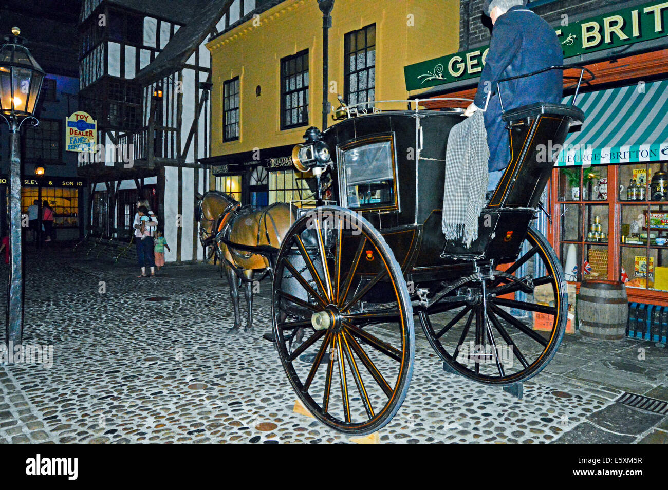View of Kirkgate, a recreated Victorian Street at the York Castle ...