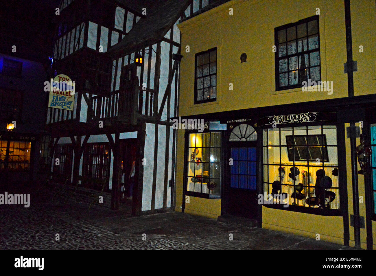 View of Kirkgate, a recreated Victorian Street at the York Castle ...