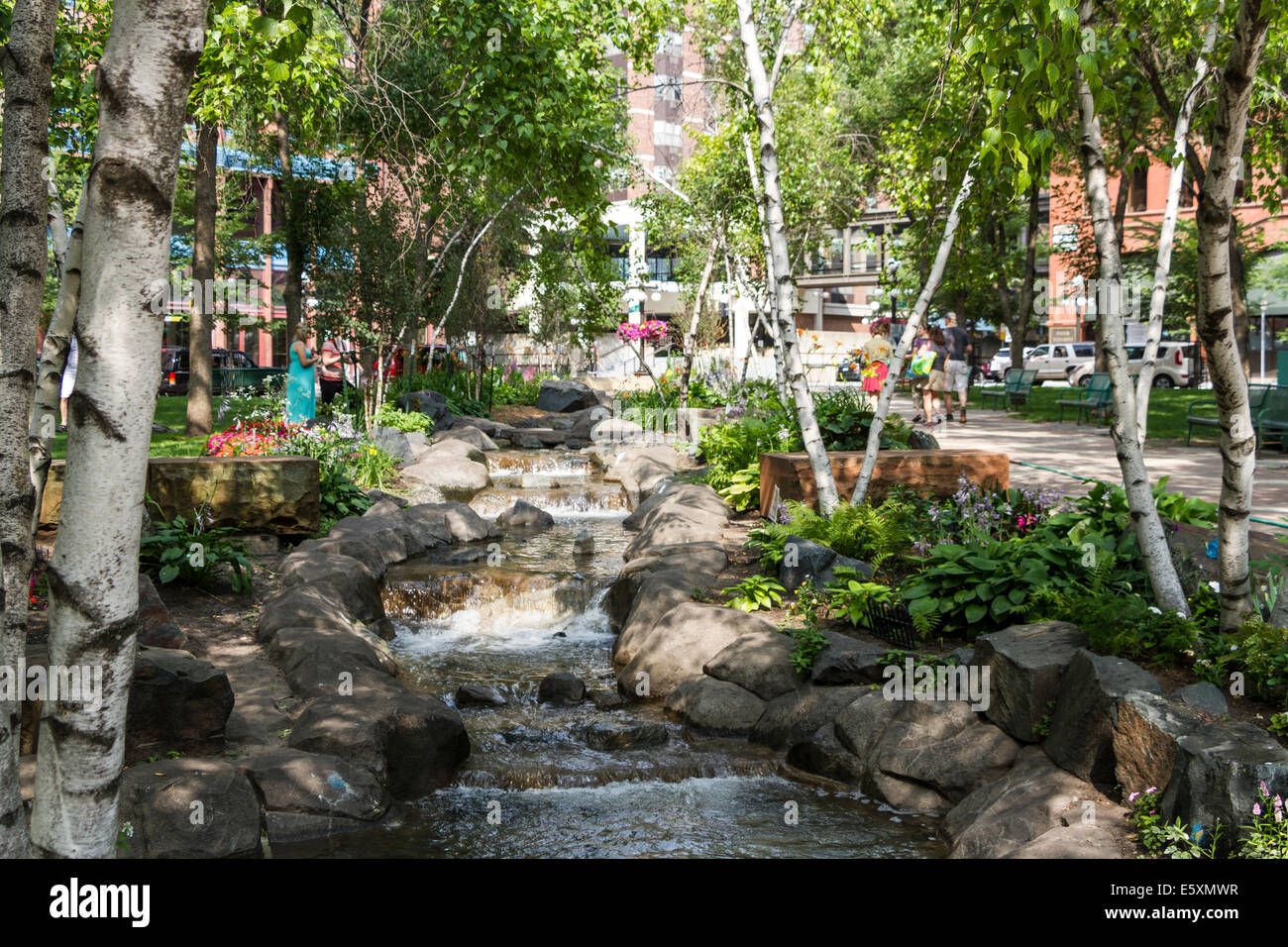 Gardens, Mears Park, St Paul, Minnesota, USA Stock Photo - Alamy