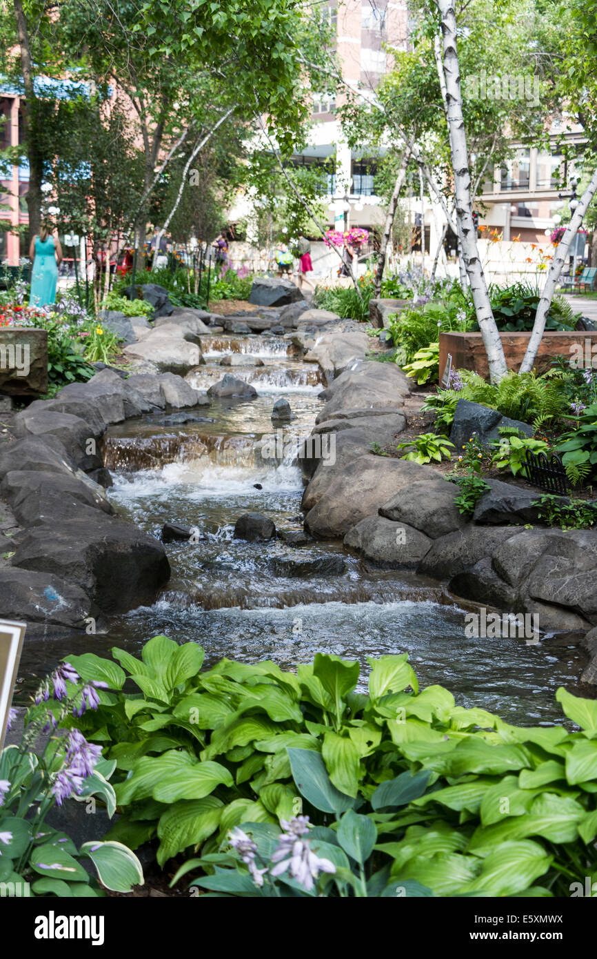 Gardens, Mears Park, St Paul, Minnesota, USA Stock Photo - Alamy