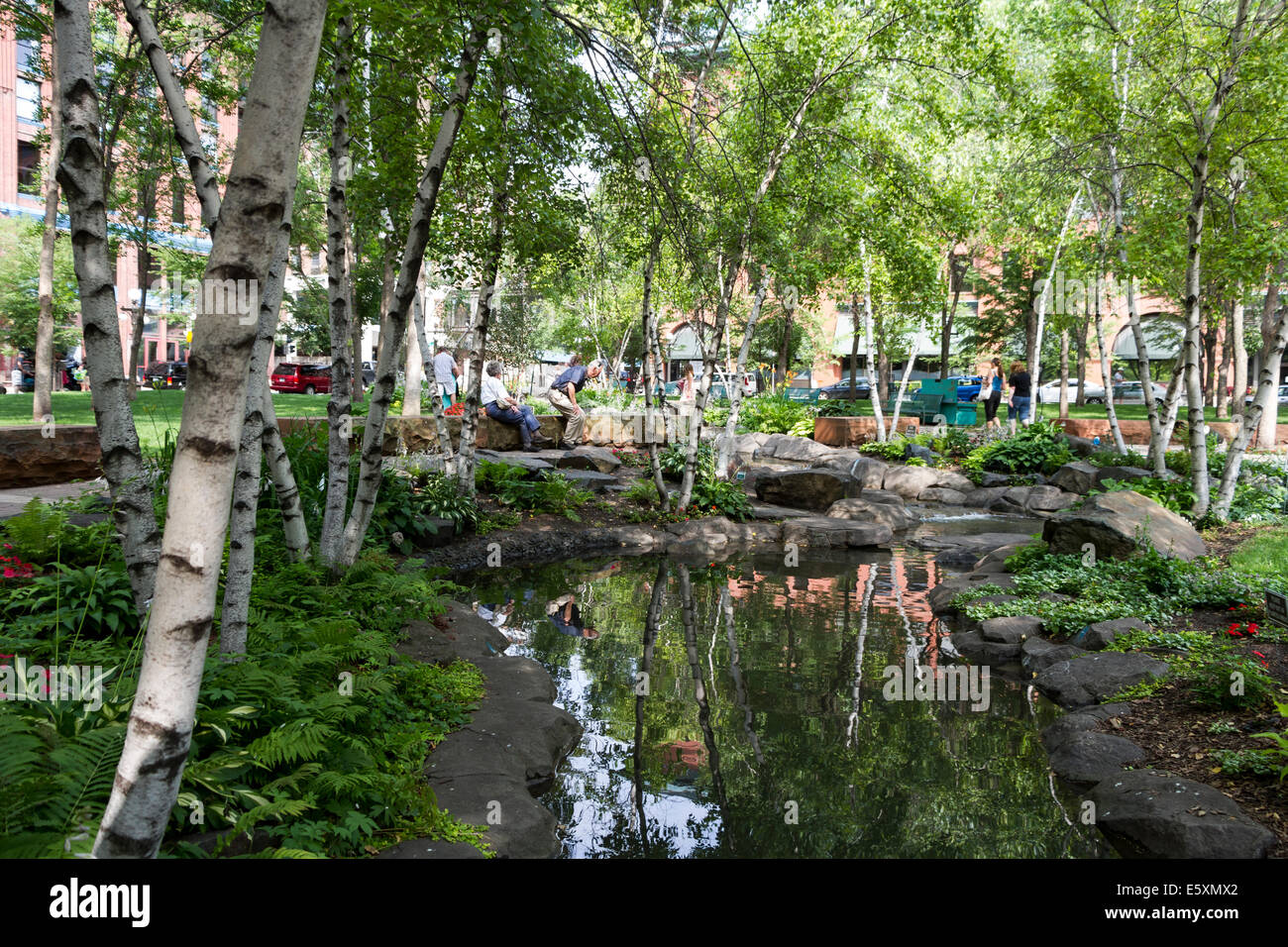 Gardens, Mears Park, St Paul, Minnesota, USA Stock Photo - Alamy