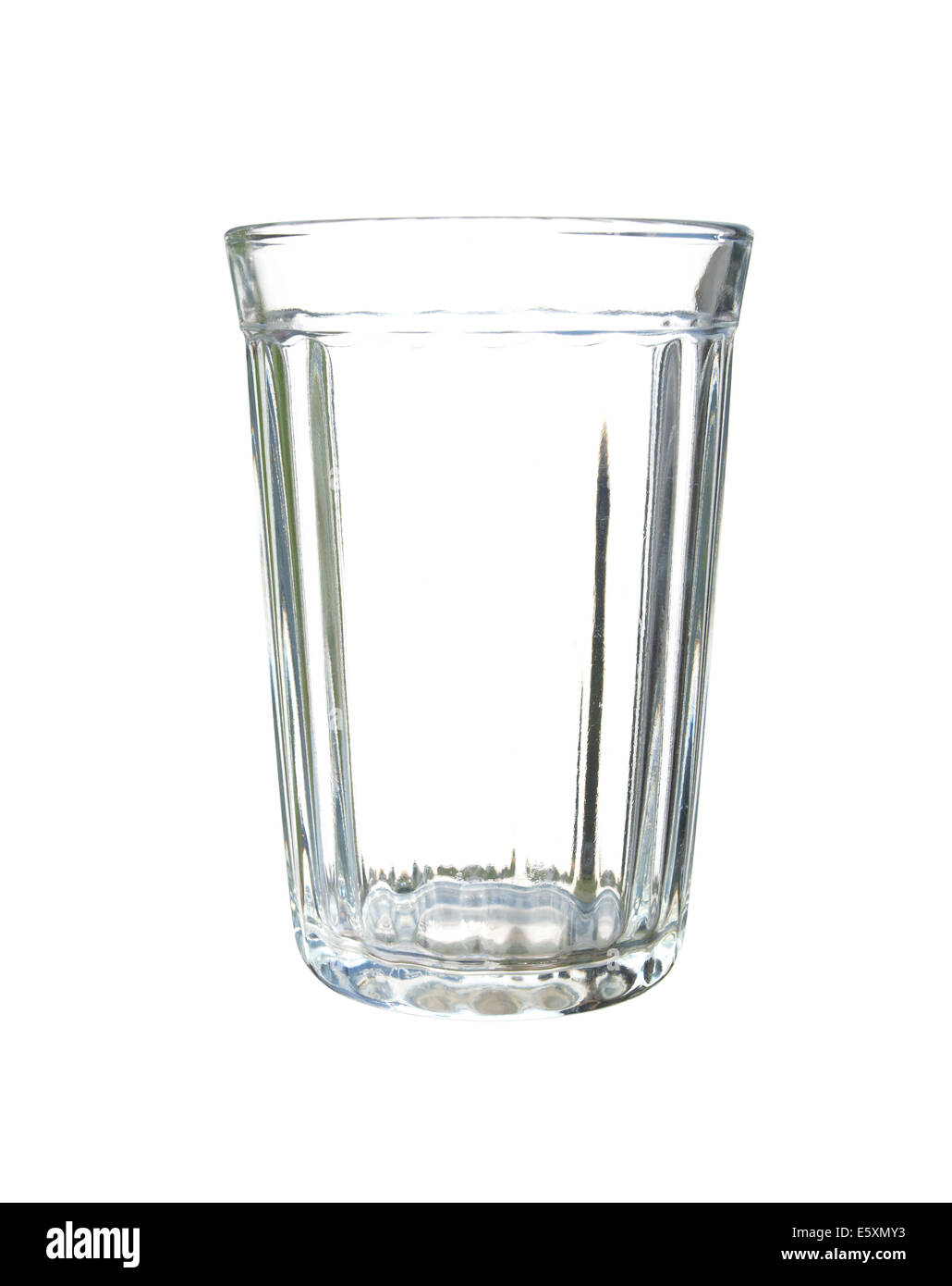 glass empty glass from clear glass isolated on white background Stock ...