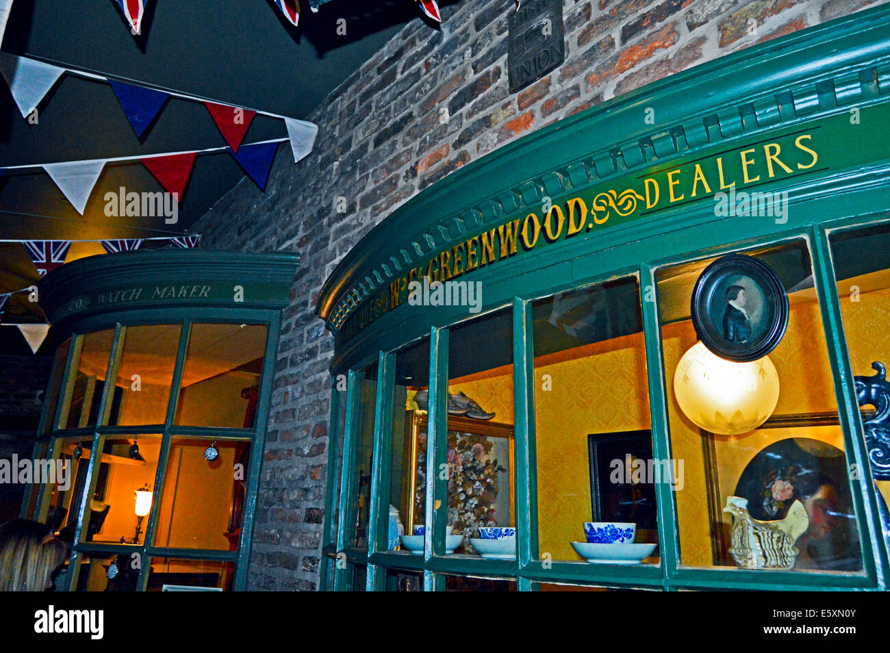 View of Kirkgate, a recreated Victorian Street at the York Castle ...