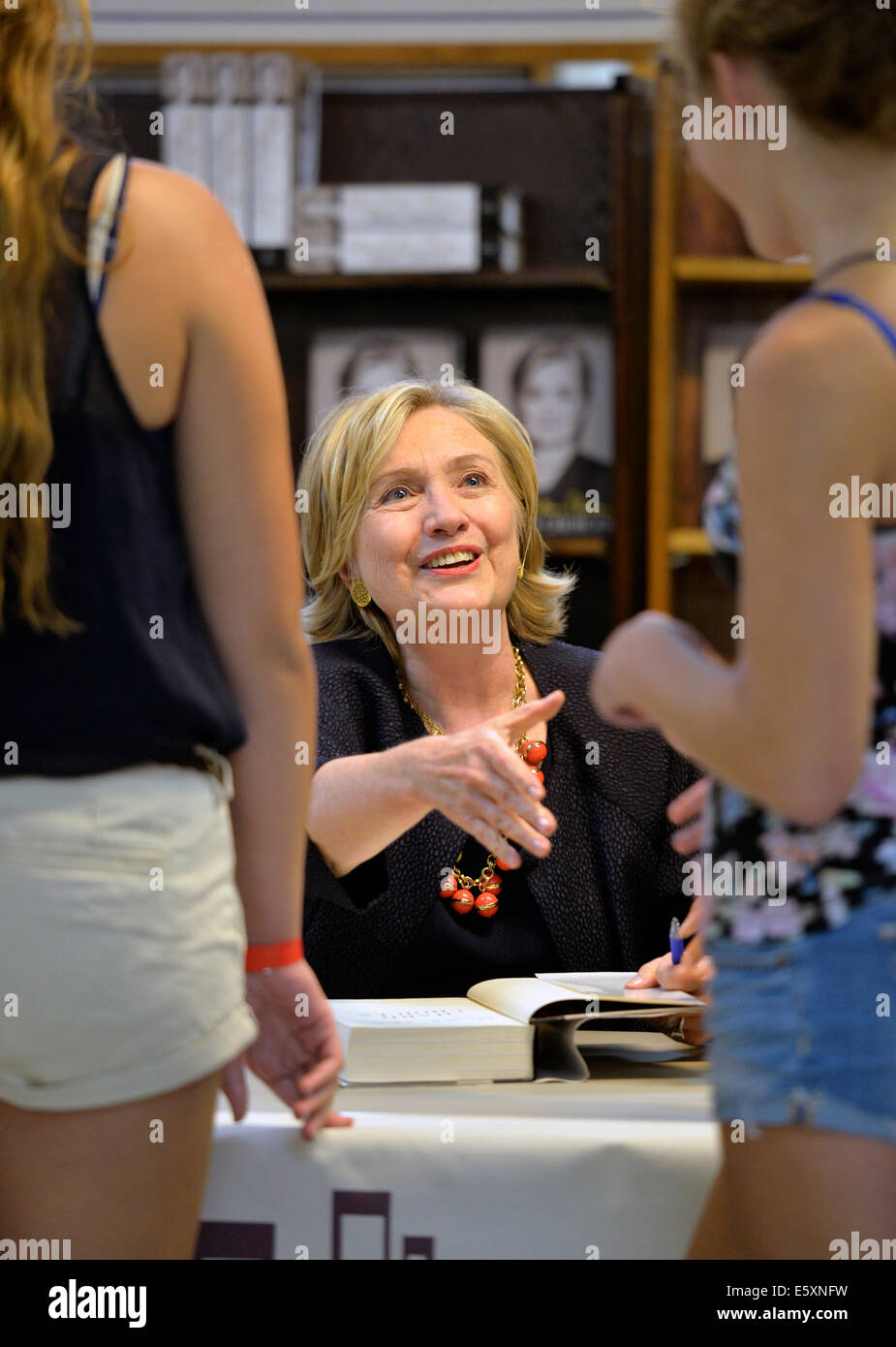 Huntington, New York, U.S. - August 6, 2014 - Hillary Rodham Clinton ...