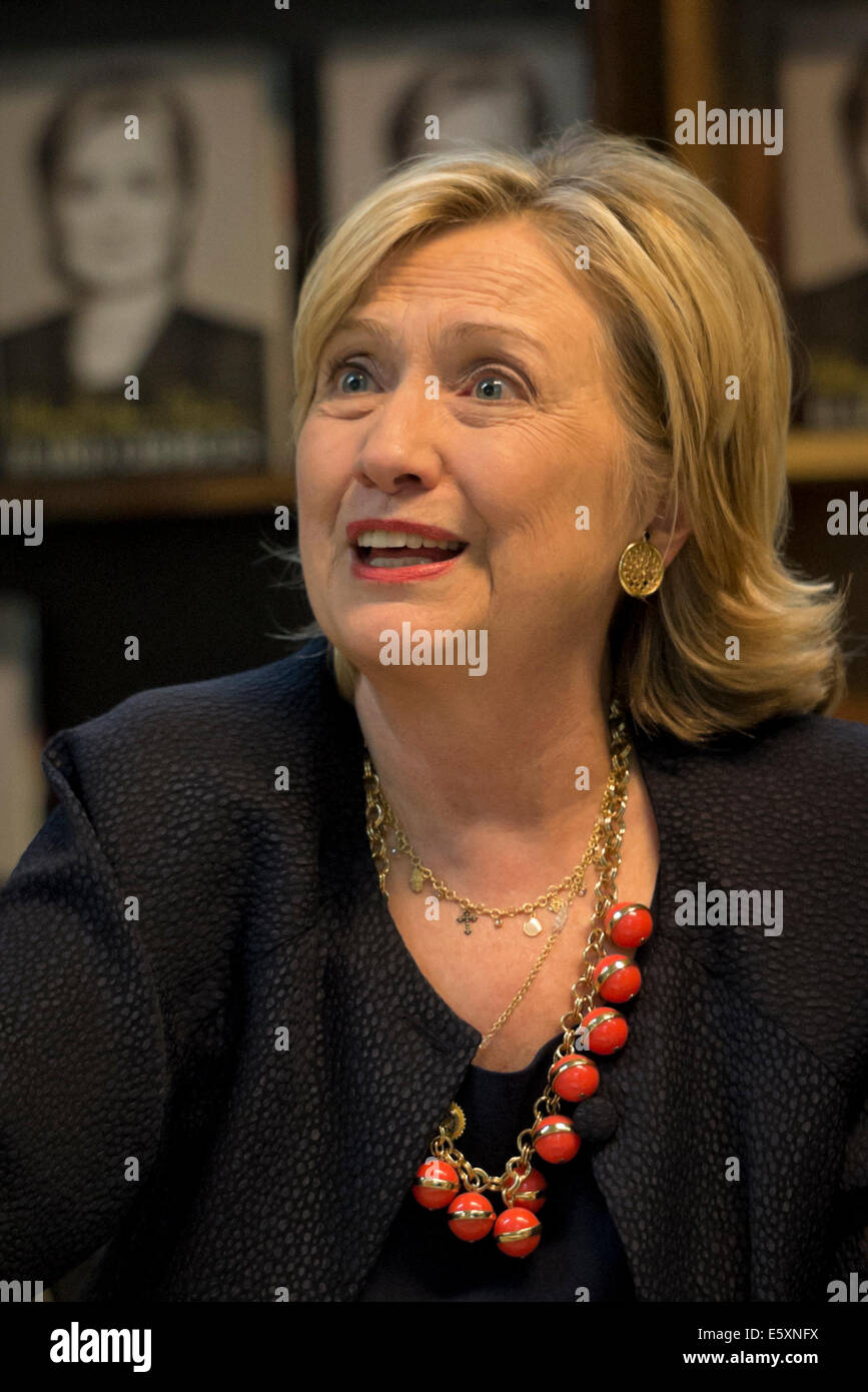 Huntington, New York, U.S. - August 6, 2014 - Hillary Rodham Clinton ...