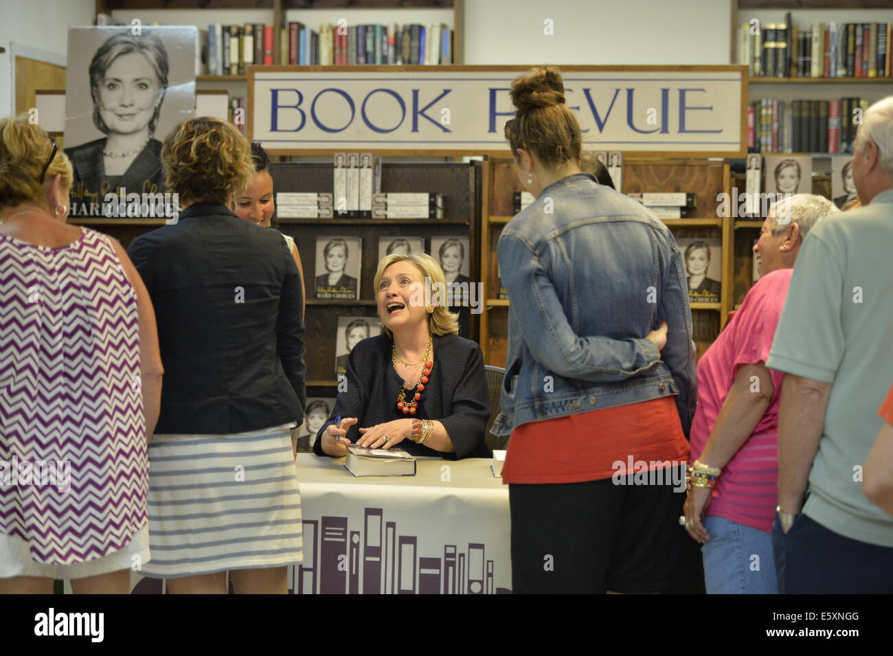 Huntington, New York, U.S. - August 6, 2014 - Hillary Rodham Clinton ...